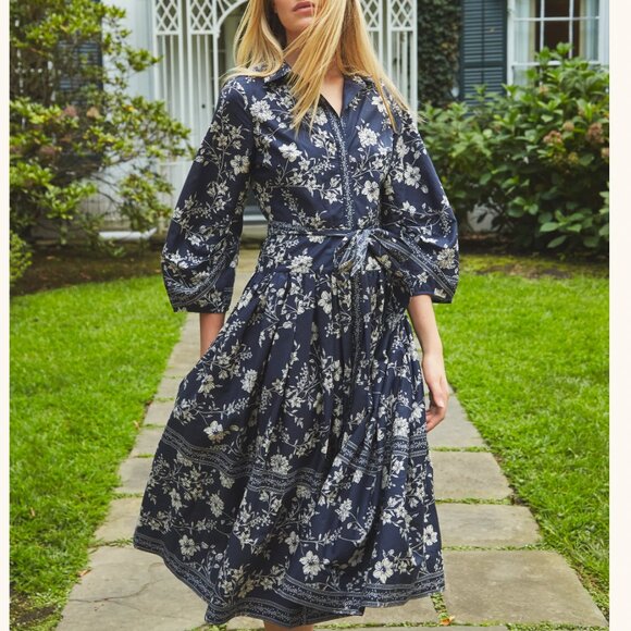 Cara Cara | Dresses | Nwt Cara Cara Raya Midi Dress Sz4 Evening Meadow ...